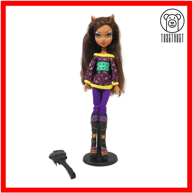 MONSTER HIGH CLAWDEEN Wolf Signature Doll Wave 2 School Mattel Retired ...