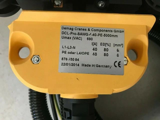 DEMAG KRAN STROMABNEHMER Wagen DCL-Pro SAWG 4-40 PE, 5000 mm, NEU ...