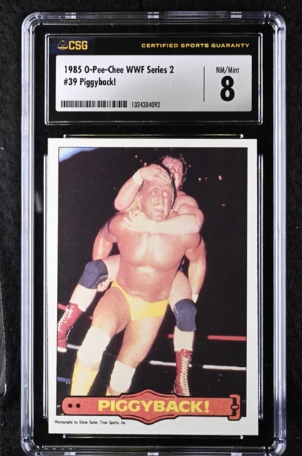 1985 TOPPS O-PEE-CHEE OPC Wrestling #39 PIGGYBACK ! HULK HOGAN RC WWF CSG 8 NM-MT EUR 44,57 ...