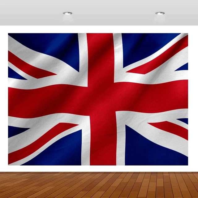 ENGLAND UNION JACK Kingdom Flag 3D Mural Decal Wall Sticker Poster ...