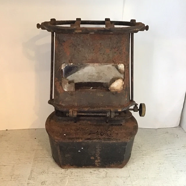 IRON CLAD HEATER Sad Iron Oil Wick One Single Burner Lamp Stove USA (As ...