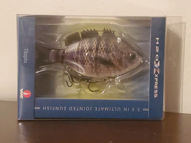 3.5& ULTIMATE JOINTED Sunfish - H2O Xpress Lure w/ VMC Treble Hooks ...