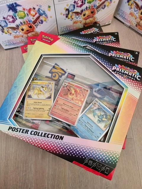 *IN HAND* POKEMON TCG Prismatic Evolutions Poster Collection X4 - NEW ...