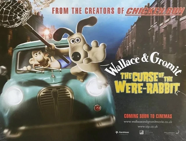 WALLACE & GROMIT Curse of the Were-Rabbit 2005 Original Mini Quad ...