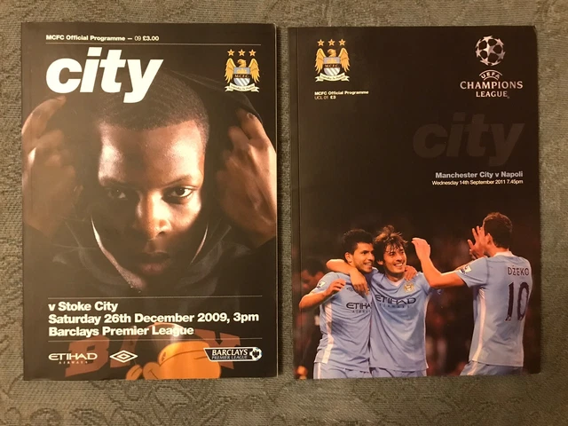 MANCHESTER CITY - Collection of Programmes x 18 - 1979 to 2011 Plus 2 ...