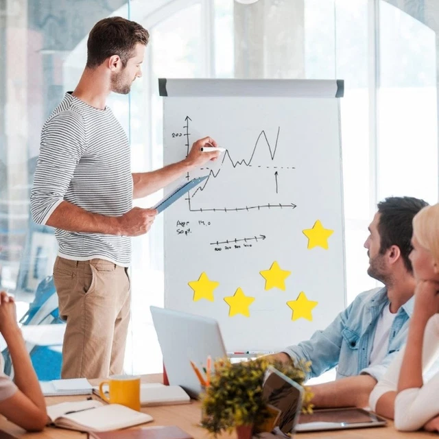 CREATIVE STAR PATTERN Erasers 15PCS Felt Wipers Whiteboard Cleaners $13 ...