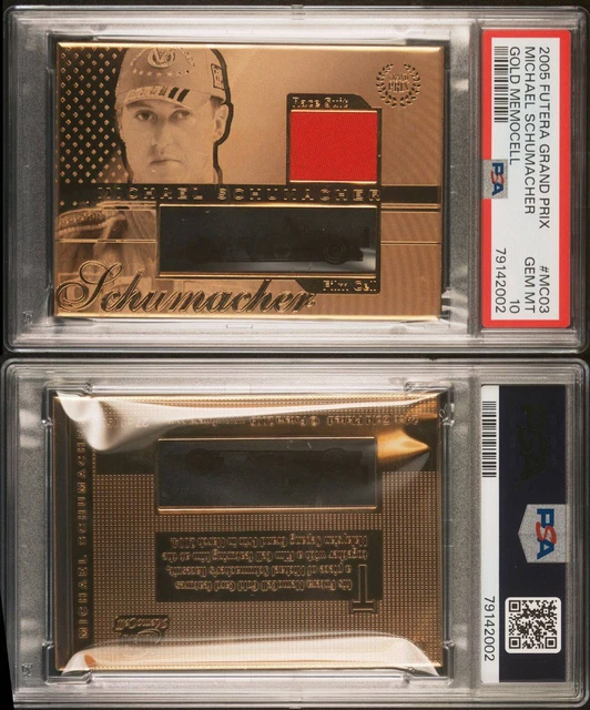 2005 FUTERA GRAND Prix Michael Schumacher Gold MC03 PSA 10 F1 Topps Ferrari EUR 583.785,40 ...