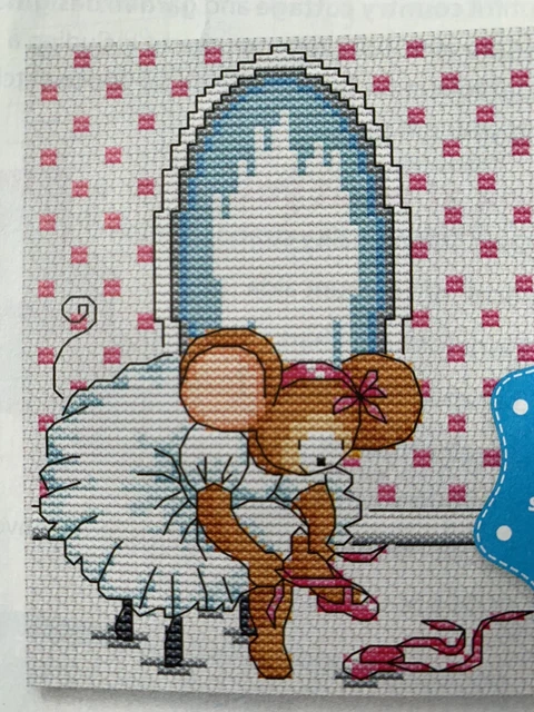 FURRY TALES HEATON Ballet Mouse Small Cross stitch Design chart £1.09 ...