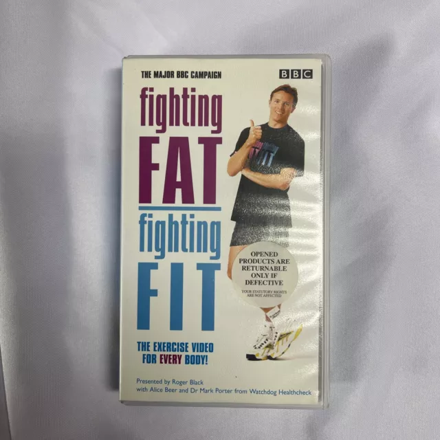 BBC FIGHTING FAT - Fighting Fit, VHS Video Tape, 1998 - Workout Weight ...