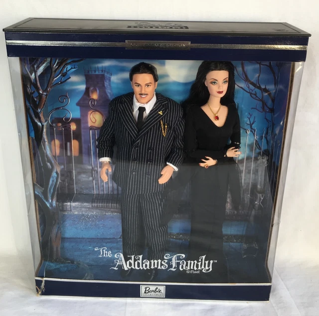 RARE MATTEL THE Adams Family Barbie and Ken Doll Gift Set - vintage £ ...