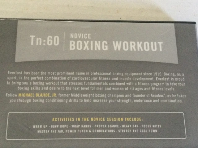 EVERLAST BOXING WORKOUT: Beginner Level DVD UK Compatible EX Condition ...