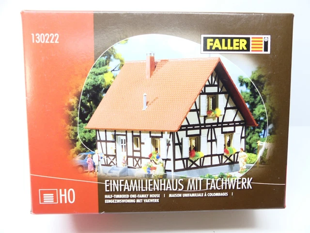 FALLER H0 130222 Bausatz Einfamilienhaus+Fachwerk, ungebaut, NEU in OVP ...