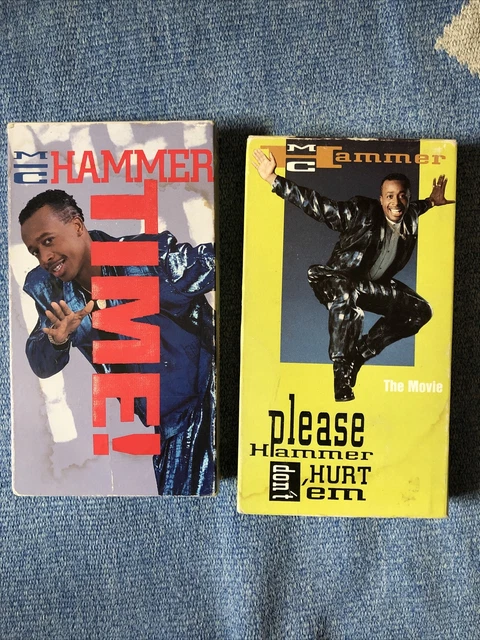 MC HAMMER LOT 2 VHS TAPES TIME & PLEASE HAMMER DON'T HURT EM MOVIE ...