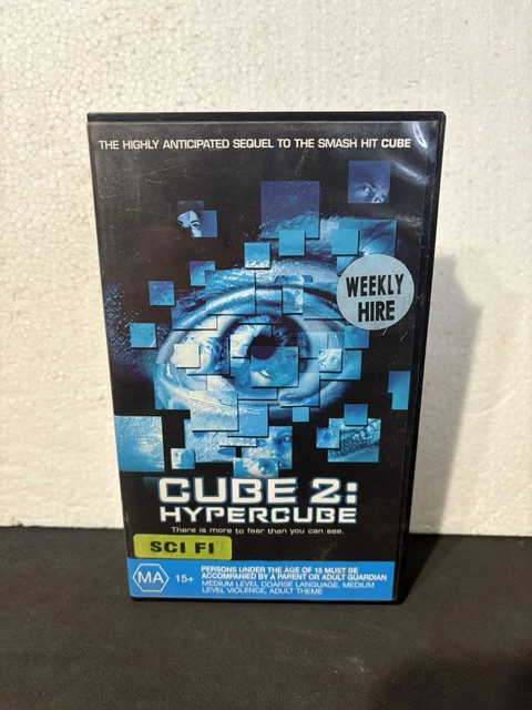 CUBE 2 HYPERCUBE VHS Small Box Ex Rental $30.00 - PicClick AU