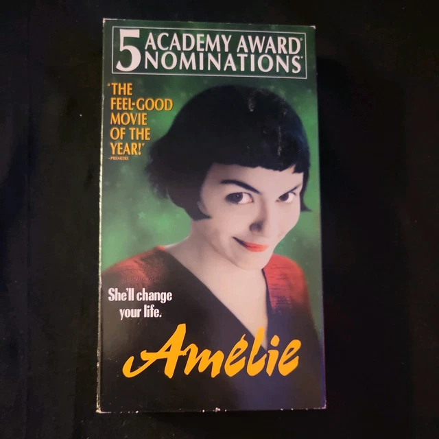 AMELIE VHS CASSETTE Tape 2001 Audrey Tautou Jean-Pierre Jeunet ...