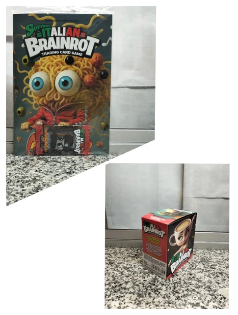 SKIFIDOL ITALIAN BRAINROT Starter Pack Album Raccoglitore Display Box ...