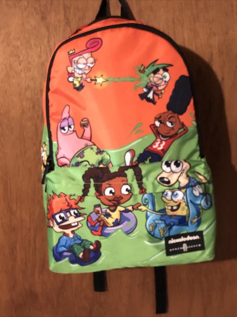 NICKELODEON BACKPACK SPACE Junk Nicktoons Arnold Rugrats Spongebob ...