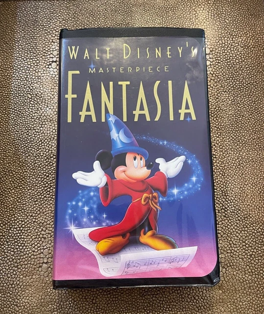WALT DISNEY'S MASTERPIECE Fantasia (VHS, 1991) black clam shell case ...