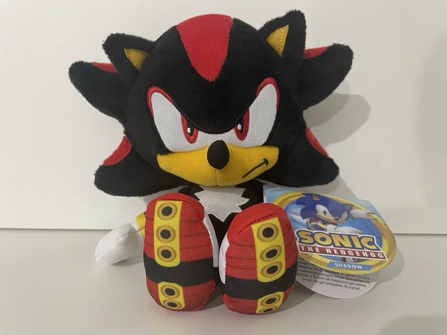 NEW SONIC THE Hedgehog 8 Inch Shadow Plush Soft Toy Jakks Pacific Sega ...
