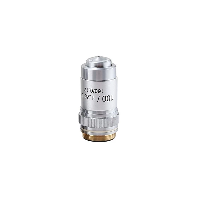 PRECISION COPPER CORE Microscope Objective Lens 4X/10X/20X/40X/60X/100X ...