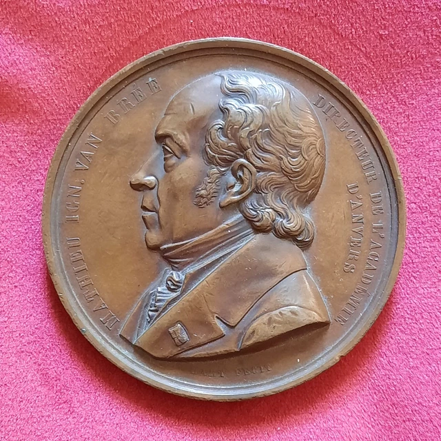 MÉDAILLE MATHIEU IGNACE van Brée - directeur de l'Académie d'Anvers EUR 110,00 - PicClick FR
