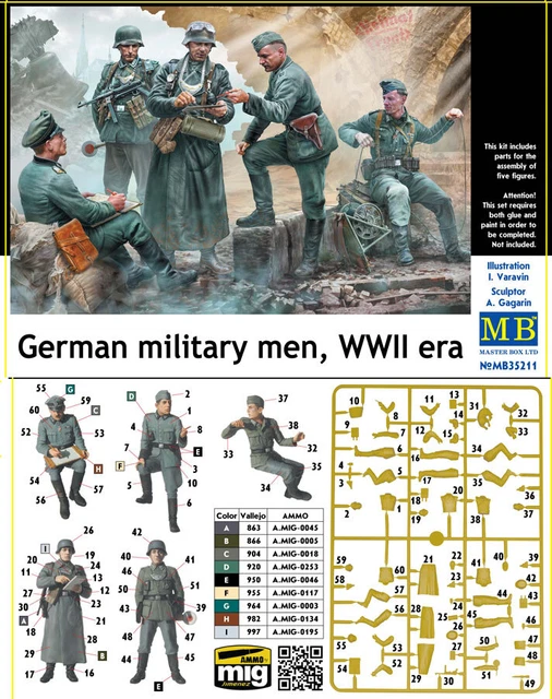 MASTER BOX 1/35 WWII German Military Men $20.50 - PicClick AU