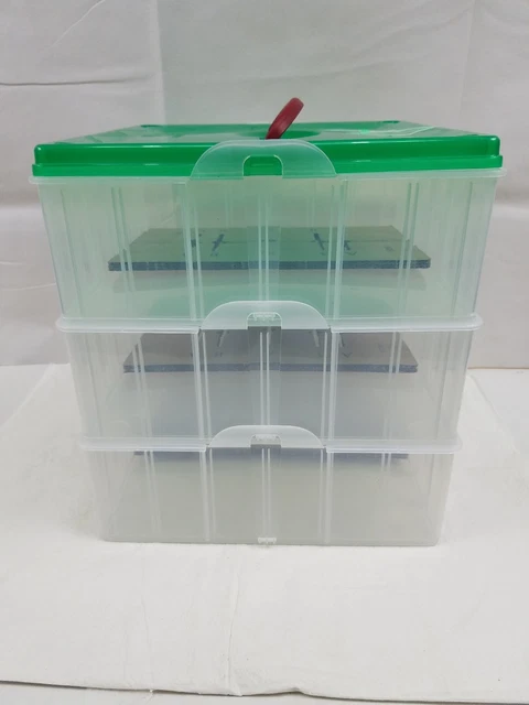 SNAPWARE SNAP 'N Stack Square 3-Tier Seasonal Ornament Storage ...