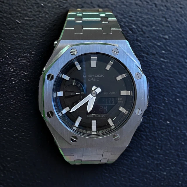 CASIO G-SHOCK CUSTOM Steel Mod Casioak Watch GA-2100 EUR 186,95 ...