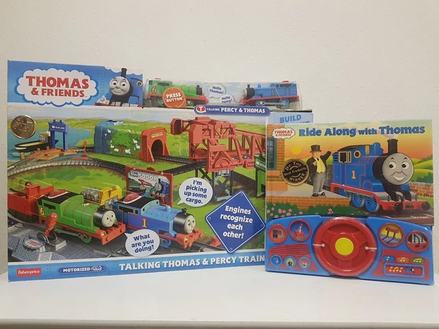THOMAS & FRIENDS Talking Thomas and Percy Train Playset Plus ...