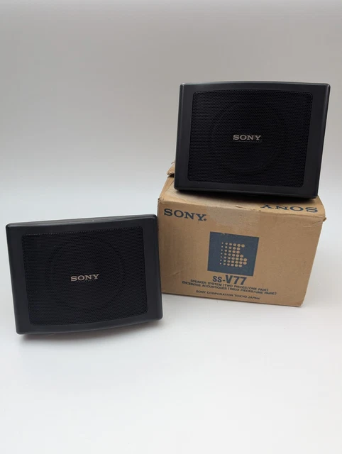 SONY SS-V77 STEREO Surround Sound Speakers 60W | Compact Wall Mount ...