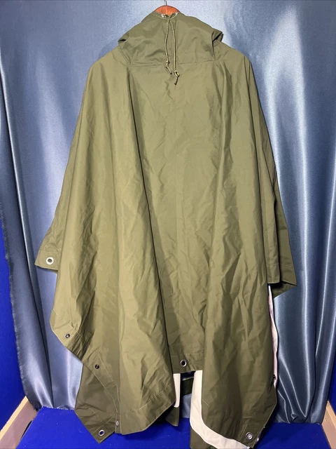 NEW GENUINE BRITISH Army Issue Olive Green OD Cape Poncho MK3 Irvin GQ ...