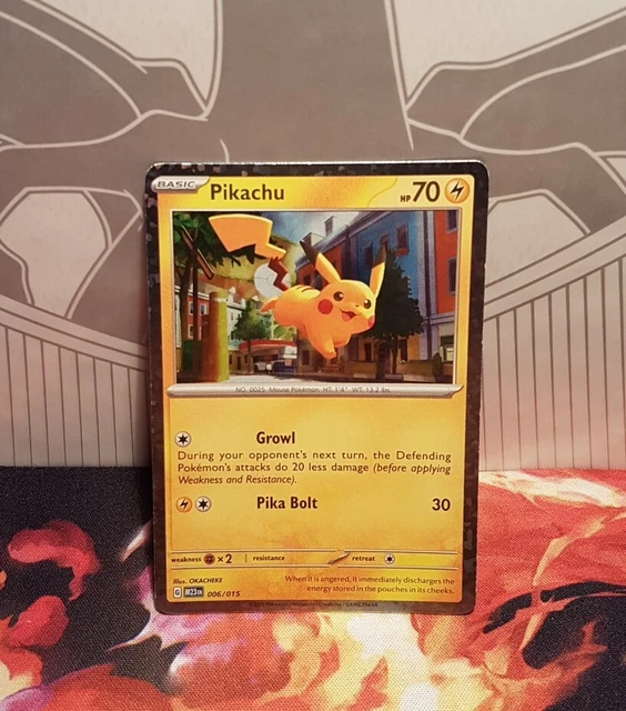 PIKACHU 006/015 - Mcdonalds 2023 M23EN - Pokemon Card TCG NM HOLO #3 £5 ...