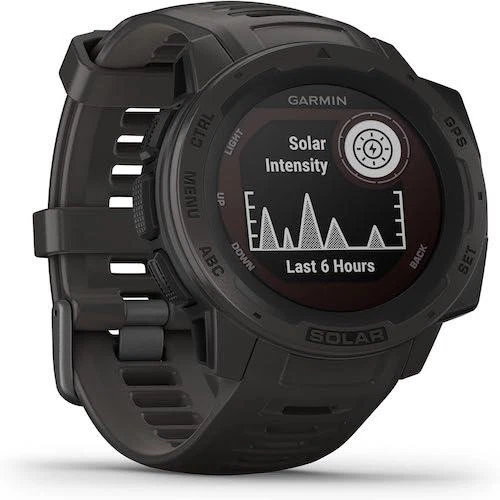 GARMIN INSTINCT SOLAR Rugged Outdoor GPS Smartwatch Heart Rate Monitor ...