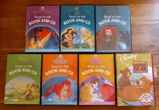 CD - X7 Disney Read To Me CDs With Booklets Bundle The Little Mermaid ...