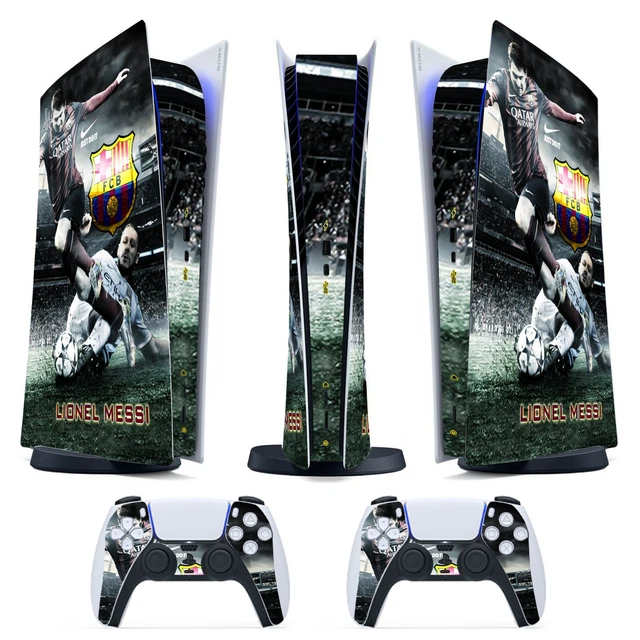 PS5 DIGITAL / Disk Skin - Scudetto Football Messi - Satin Vinyl Sticker ...