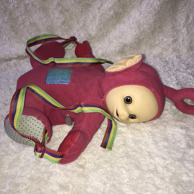 TELETUBBIES RED TELLY Tubby Po Backpack Bag With Zip Vintage 1996 £19. ...