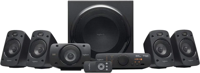 LOGITECH Z906 5.1 Surround Sound Lautsprecher System Subwoofer PC PS4 ...