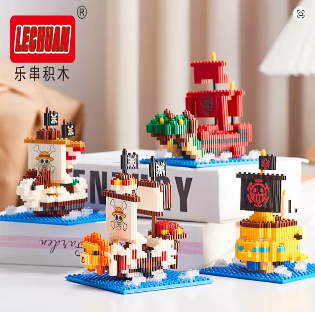 THOUSAND SUNNY MICRO Building Blocks Linkgo One Piece Pirate Ship ...
