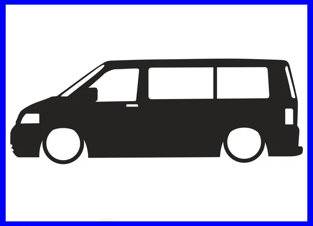 VW T3 T25 Caravelle Transporter Silhouette Decal Sticker £3.99 ...