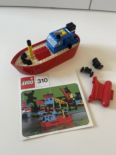 LEGO LEGOLAND SET 310 Schiff Boot Schlepper Tug + Original Bauanleitung ...