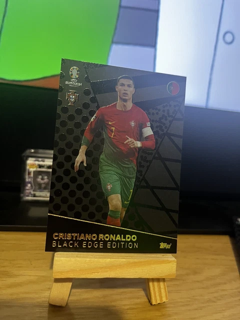 MATCH ATTAX UEFA Euro 2024 Cristiano Ronaldo Cr7 Black Edge Edition Be7 £8.99 - PicClick UK