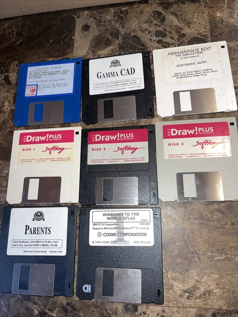 VINTAGE COMPUTER FLOPPY disc Games IBM Windows $25.00 - PicClick