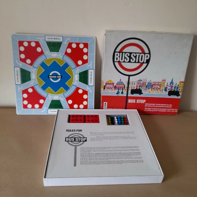 VINTAGE “BUS STOP” Board Game From The 1960s A Morton - Rare - Complete ...