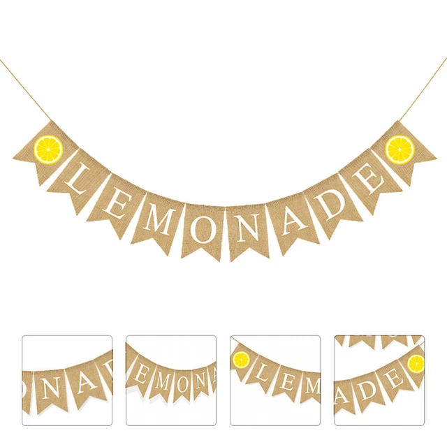 HAWAII TIRER DRAPEAU Bannière De Citron D'anniversaire Pour Enfants ...