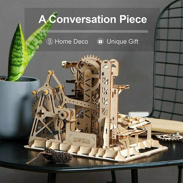 ROKR DIY MARBLE Run 3D Wooden Puzzles Model to Build for Adultst- Tower ...