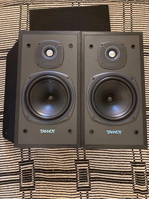 TANNOY E11 BOOKSHELF hi-fi speakers, 1990, good condition, with cables ...
