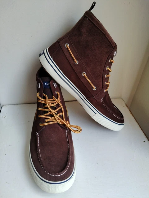SPERRY TOP-SIDER WATERPROOF Brown Suede Bahama Storm Boots - UK size 10 ...