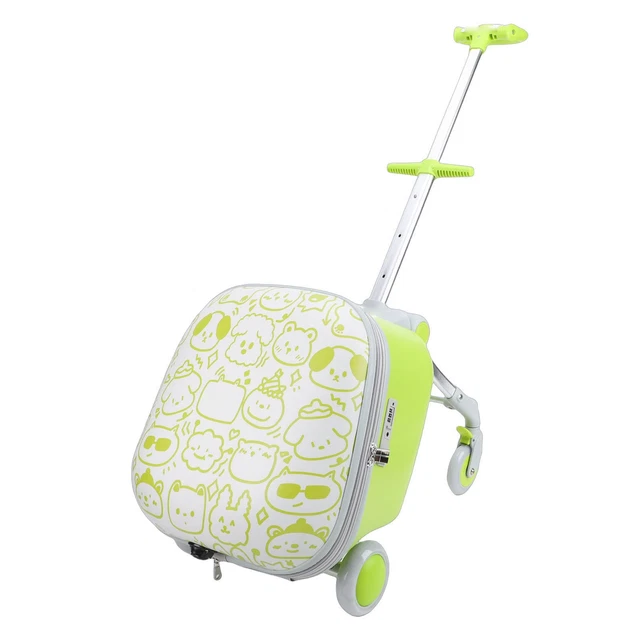 KIDS RIDE ON Suitcase 2 In 1 20 Inch 55L Carry On Travel Luggage ...
