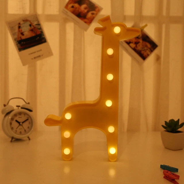 LED ANIMAL GIRAFFE Light Multiple LED Bulbs Desk Light Bedside Night ...