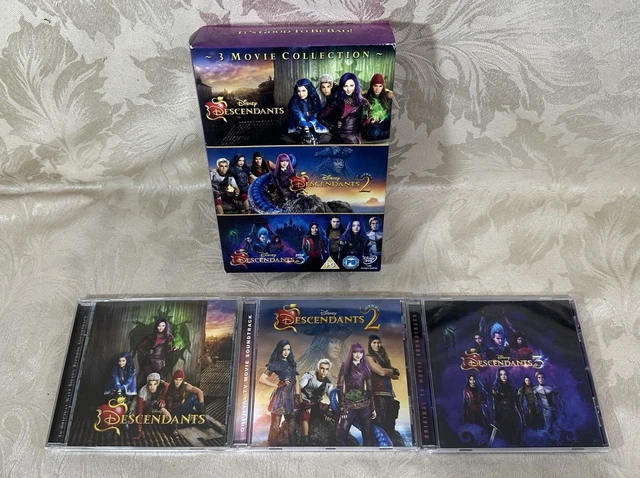 DISNEY DESCENDANTS: 3-MOVIE Collection plus All 3 Soundtrack CDs Bundle ...